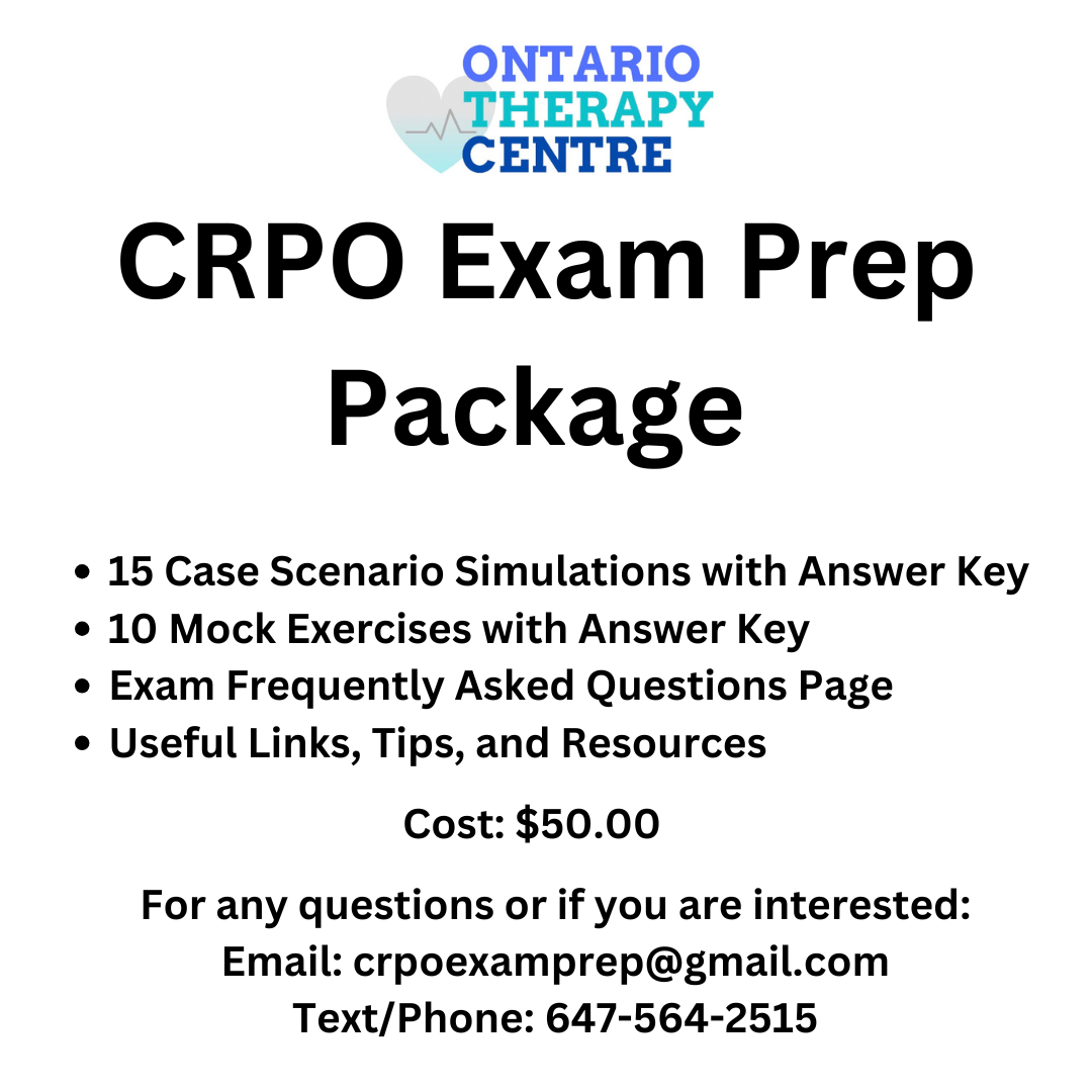 CRPO Exam – Ontario Therapy Centre